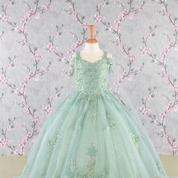 GLS Collective | Dresses | New Long Formal Dress For Kids Embroidered ...